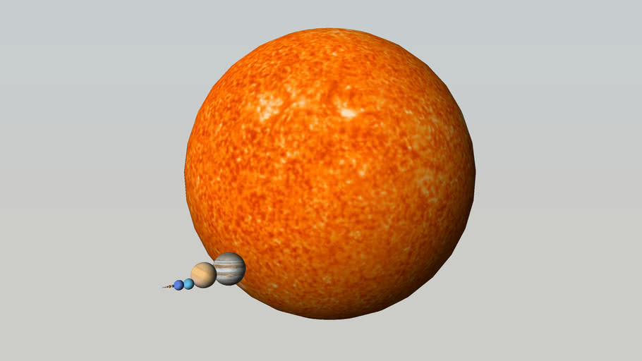 Solar System Planets and Sun | 3D Warehouse