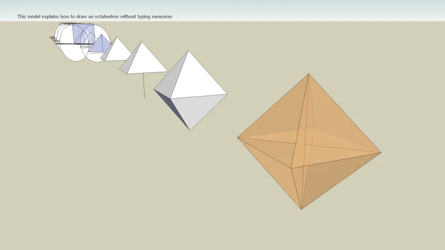 Octahedron Construction - How to - Tutorial | 3D Warehouse