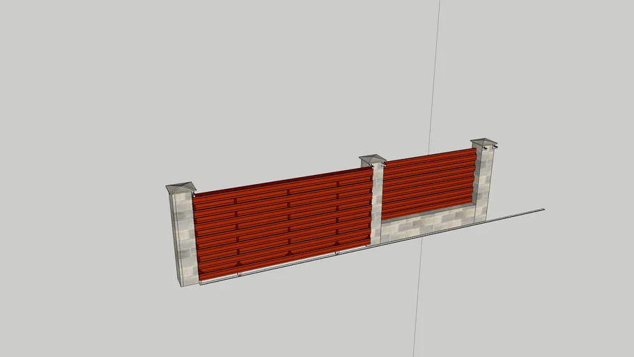 sliding gate | 3D Warehouse