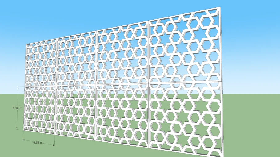 Arabic Graphic Pattern 026_with frame | 3D Warehouse