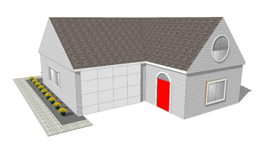 Simple White House | 3D Warehouse