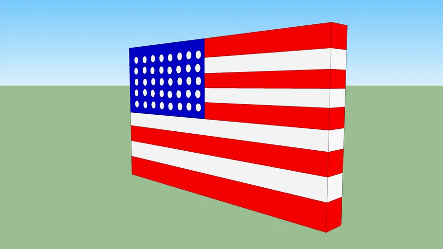 American National Flag | 3D Warehouse