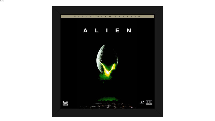 Framed Alien Ver.3 Laserdisc Cover | 3D Warehouse