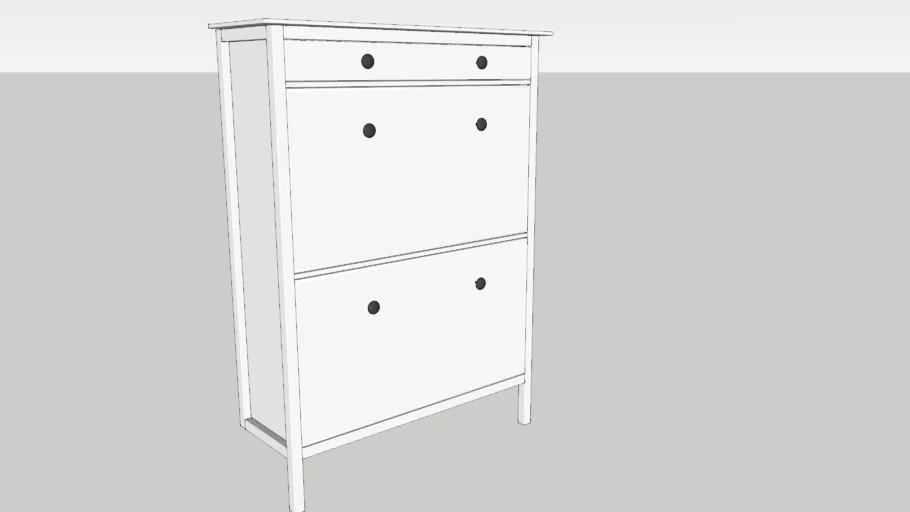 IKEA HEMNES_Ayakkabılık | 3D Warehouse