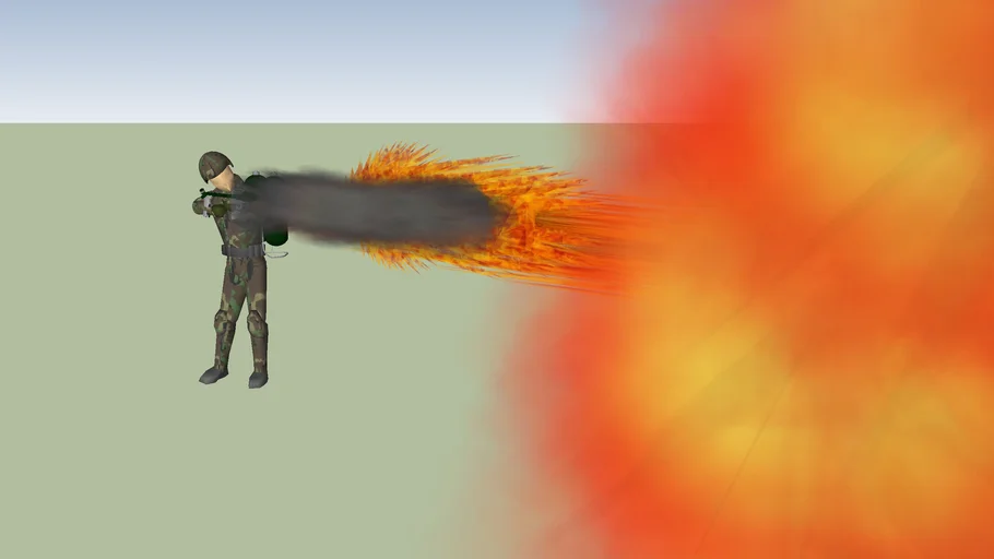 Soldier with M2 FlameThrower | 3D Warehouse