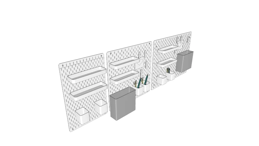 Pegboard Skadis Ikea | 3D Warehouse