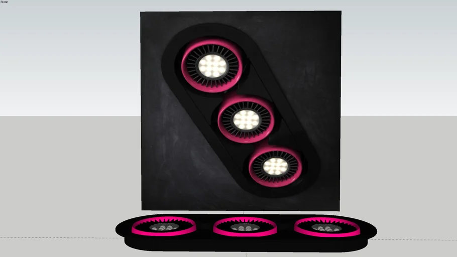 Spotlight Triple (LED) | 3D Warehouse