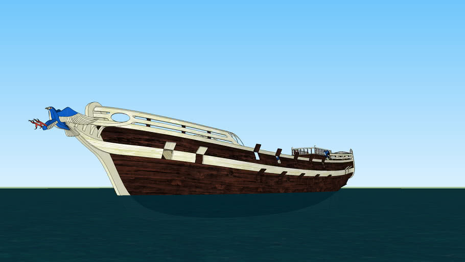 Ship 'Feather' unfinished version 2 | 3D Warehouse