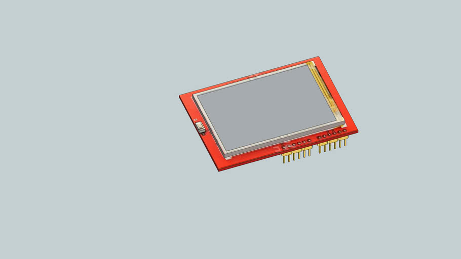 TFT LCD 2.4 inch display for Arduino UNO (240x320) | 3D Warehouse