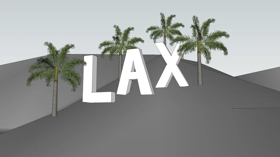 LAX Sign | 3D Warehouse