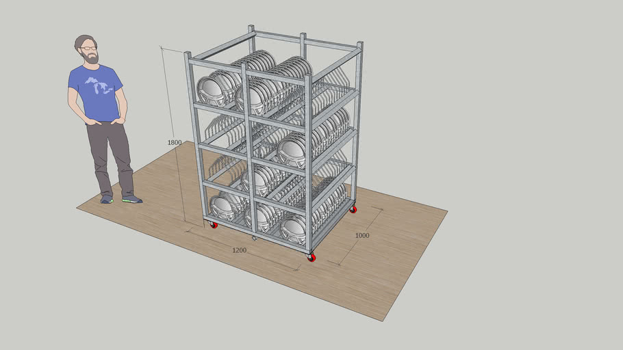 Plate Trolley | 3D Warehouse