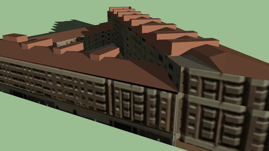 Edificio de viviendas en el Paseo de la Cuba | 3D Warehouse
