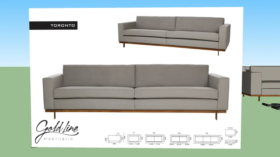 SOFÁ TORONTO - DLC | 3D Warehouse