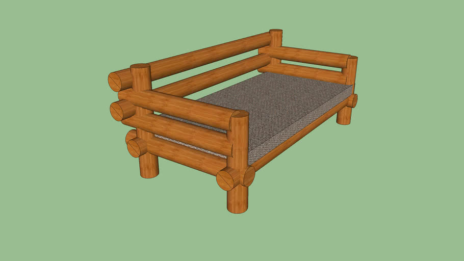 Rustic sofa seat | 3D Warehouse