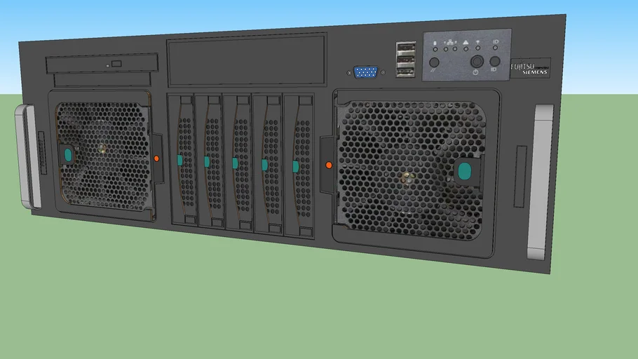 Fujitsu-Siemens (PRIMERGY RX600 S3) rackmount server | 3D Warehouse