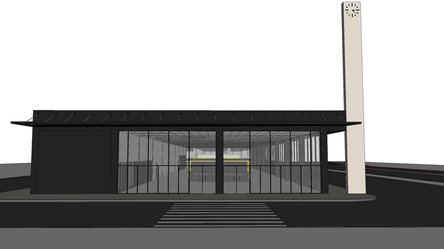 Transportation center - bus station | 3D Warehouse