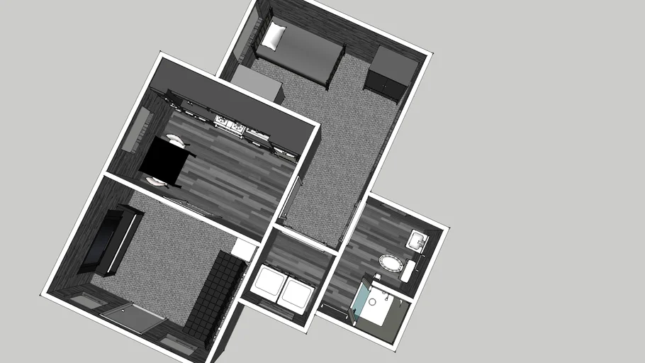 small apartment, interior | 3D Warehouse