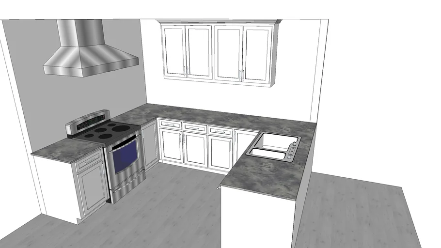 Shaker Cabinet Kitchen | 3D Warehouse