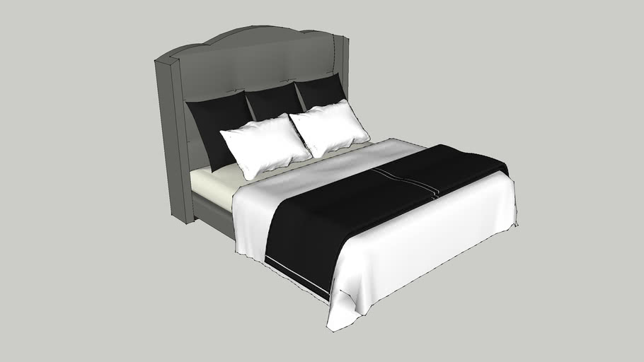 Capitone Bed | 3D Warehouse