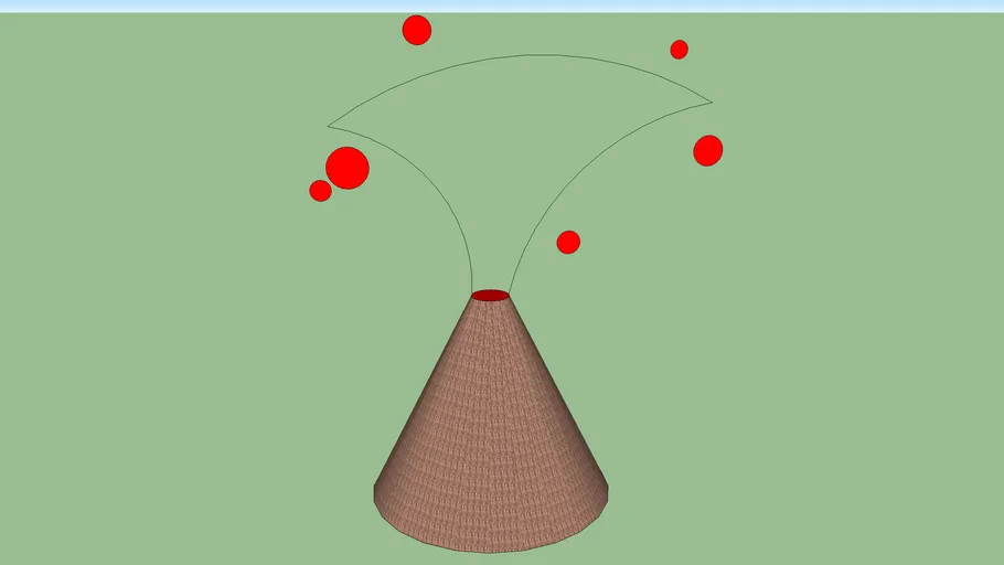 A volcano....ERUPTED!!! | 3D Warehouse
