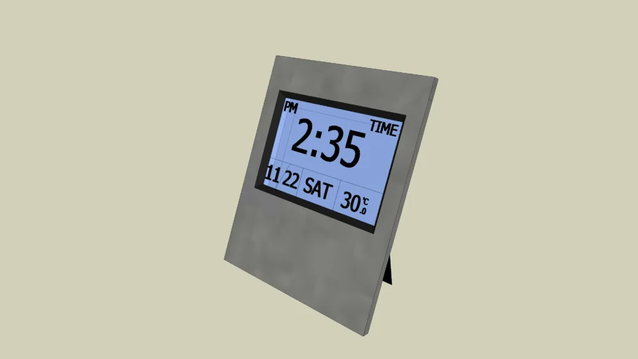 Digital Clock | 3D Warehouse