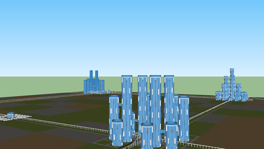Alpha Cube World -- Vertical Cities (2065) | 3D Warehouse