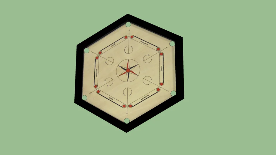 6 player carrom | 3D Warehouse