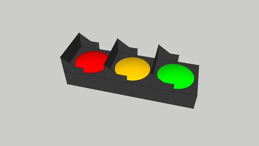 Generic LED Traffic Light | 3D Warehouse