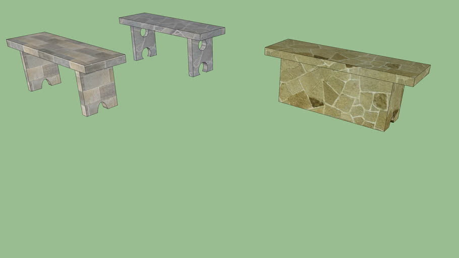Benches. | 3D Warehouse