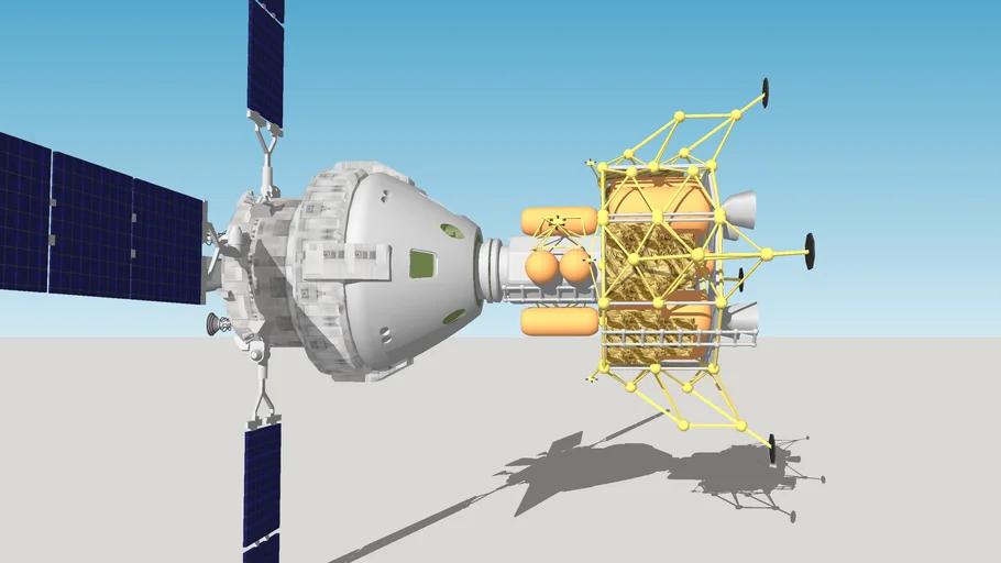 Orion vehicle with Lander Module - constellation program | 3D Warehouse