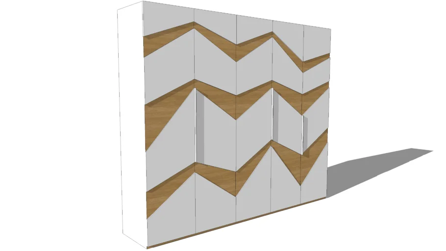 chevron wardrobe | 3D Warehouse