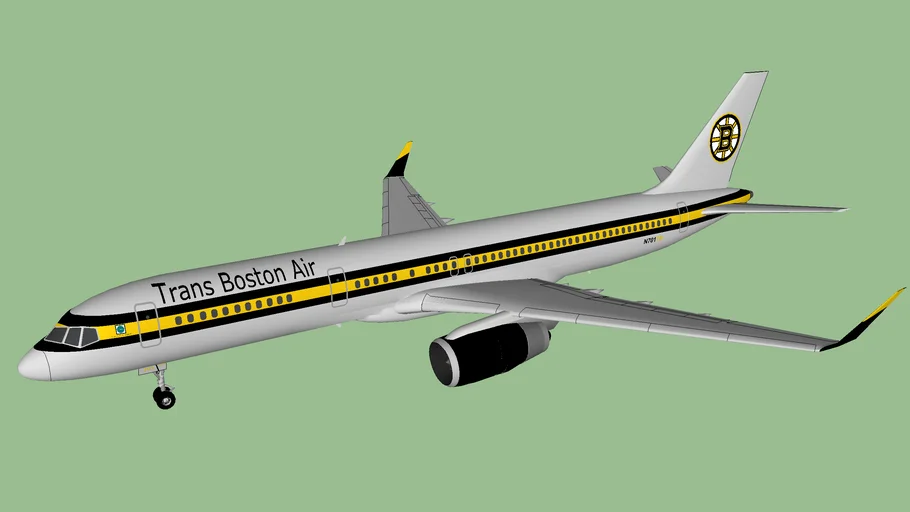 Trans Boston Air Boeing 757-2TB (2015F]) | 3D Warehouse