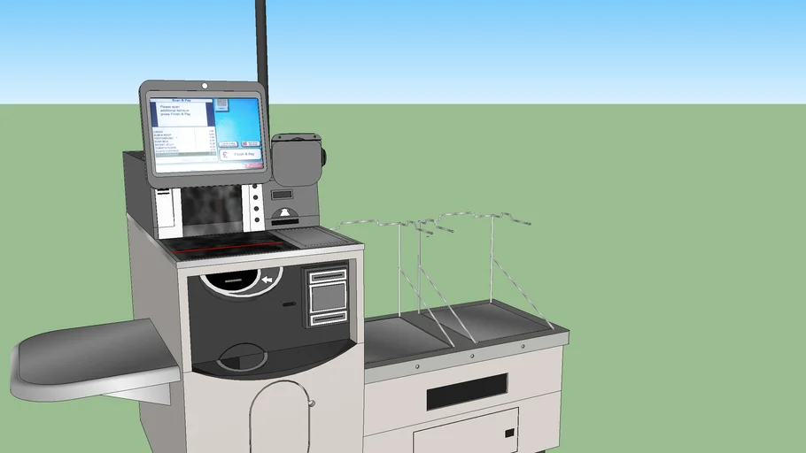 self serve till no card reader | 3D Warehouse