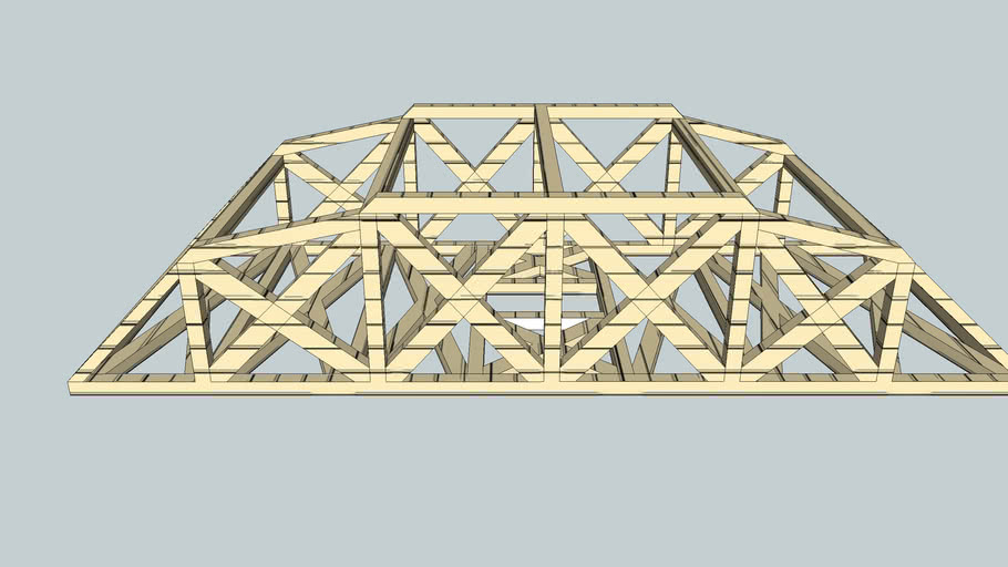 The Strongest Arch Truss Bridge Project Sketched Up 3D Model | 3D Warehouse