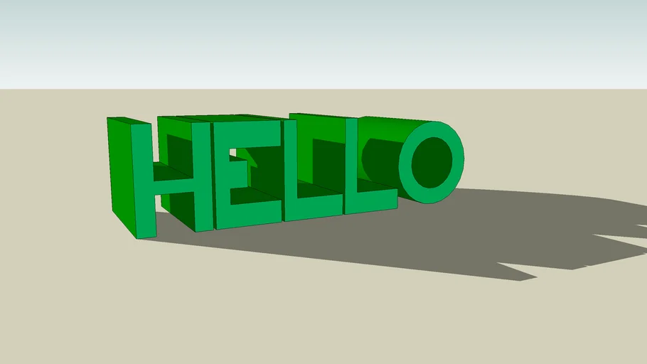 Hello | 3D Warehouse