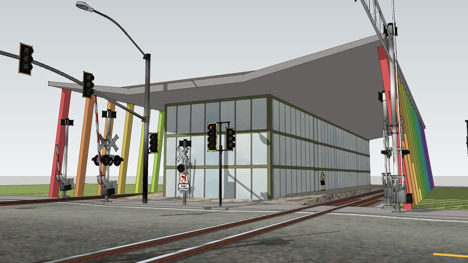 simple Train station | 3D Warehouse