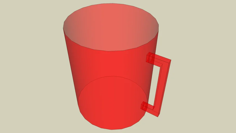 Red Plastic Cup - Sketchup 6. | 3D Warehouse