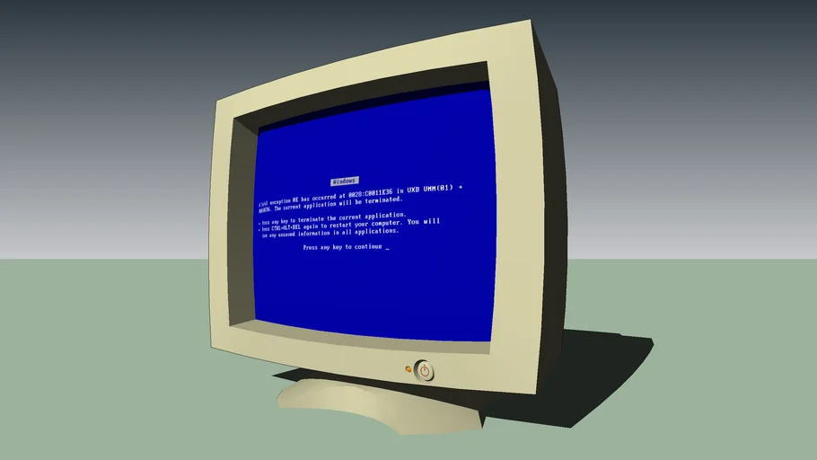 CRT Monitor | 3D Warehouse