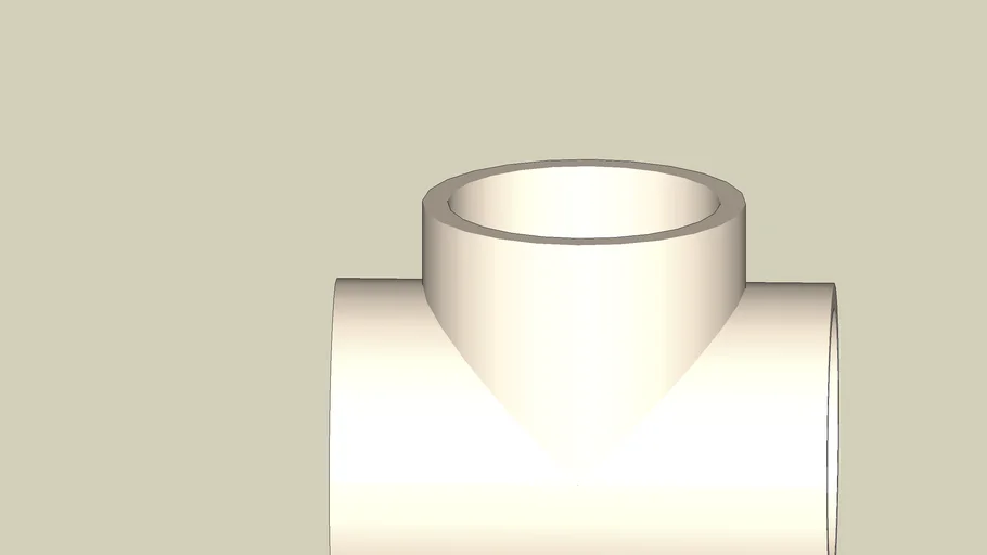 1' PVC Tee | 3D Warehouse