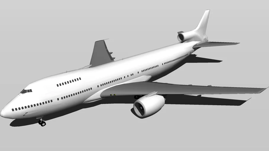 Template - Boeing 747-300 Tri-jet | 3D Warehouse
