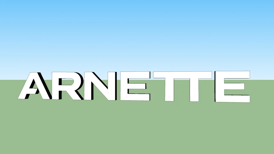 Arnette logo | 3D Warehouse