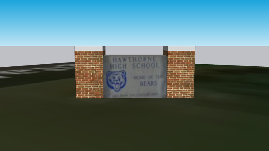 Hawthorne High School Home of the Bears | 3D Warehouse
