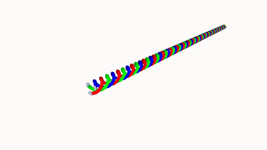 wire, twisted, 3 conductor | 3D Warehouse