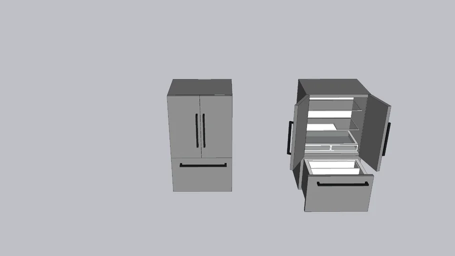 Refrigerator and Freezer | 3D Warehouse