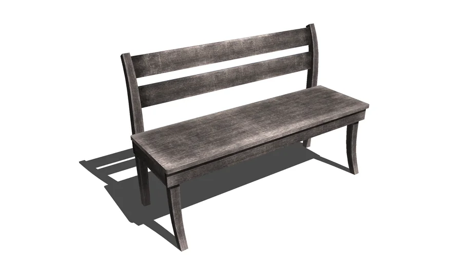 old wooden bench | 3D Warehouse