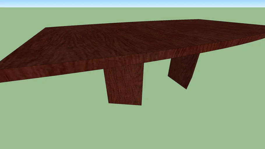 Mesa de reunião de madeira | 3D Warehouse