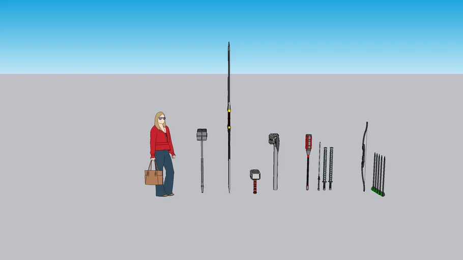 marvel weapons | 3D Warehouse