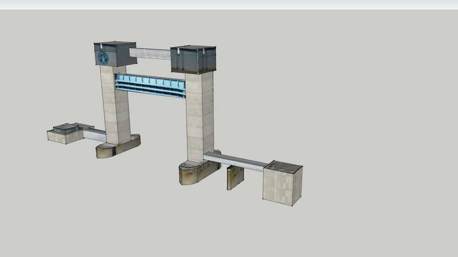 Barking flood barrier | 3D Warehouse