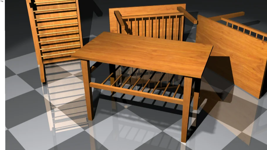 Small table (kisasztal) project] | 3D Warehouse