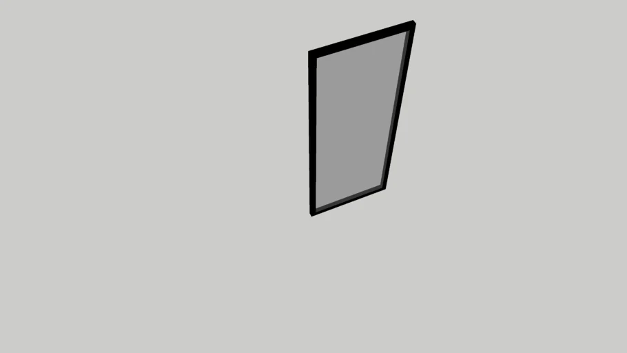 Window black single | 3D Warehouse